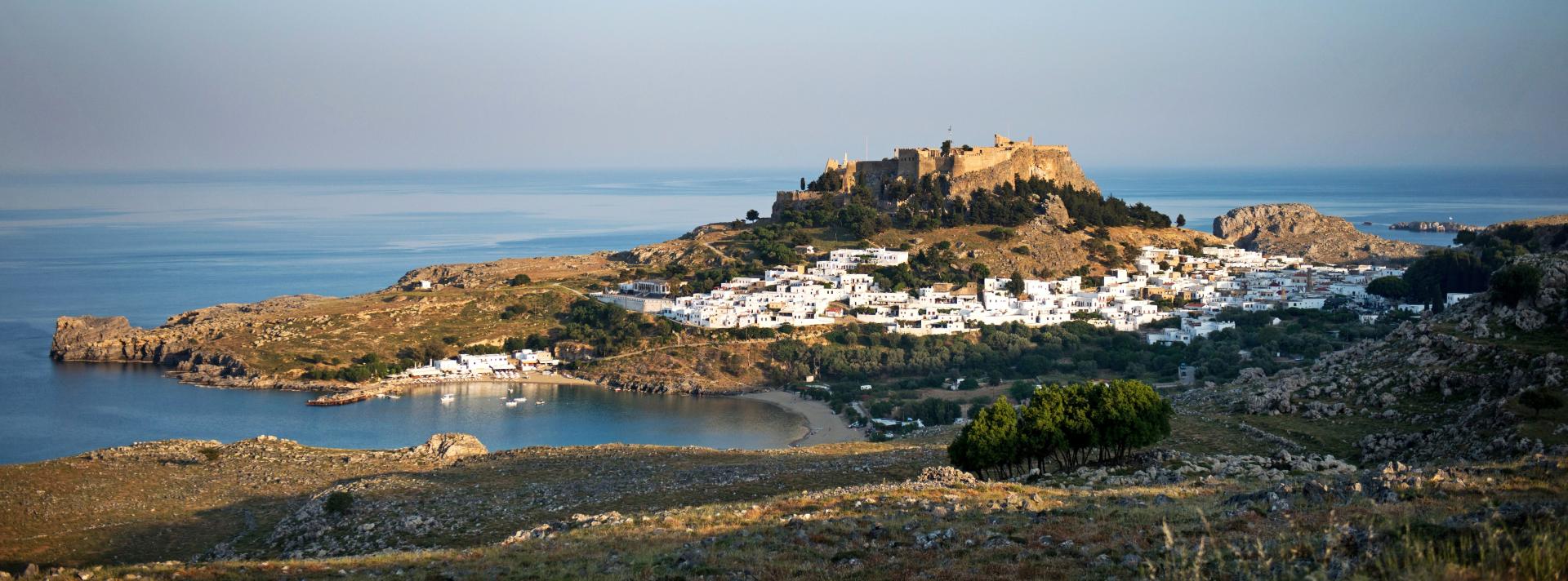 Boat Trip to Lindos with Swimming Stops | Half Price Tours